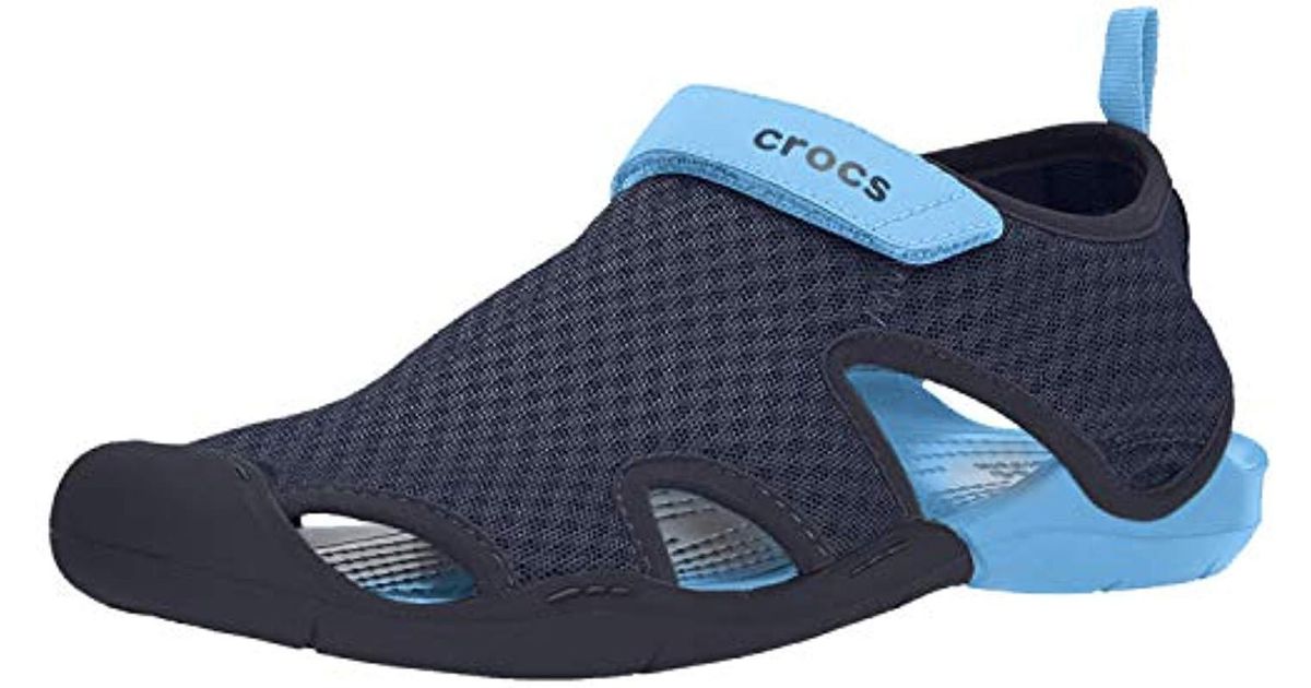 Crocs™ Swiftwater Mesh Sandal in Blue | Lyst