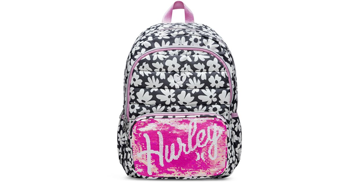 Hurley Sequin Backpack in Pink | Lyst