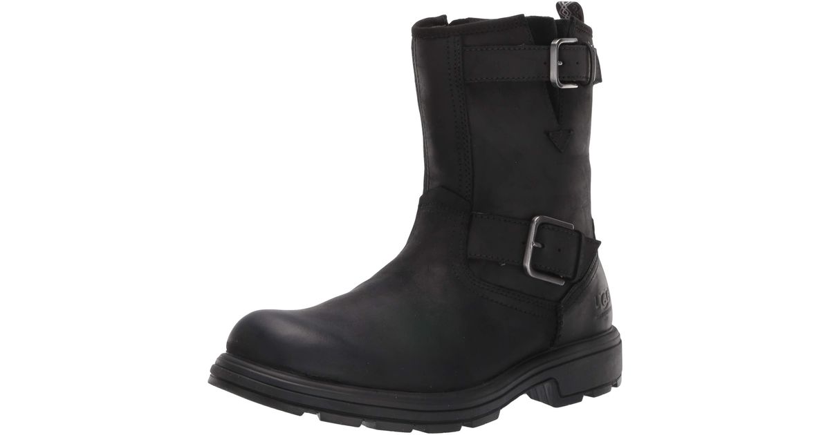UGG Biltmore Moto Leather Boot in Black for Men | Lyst