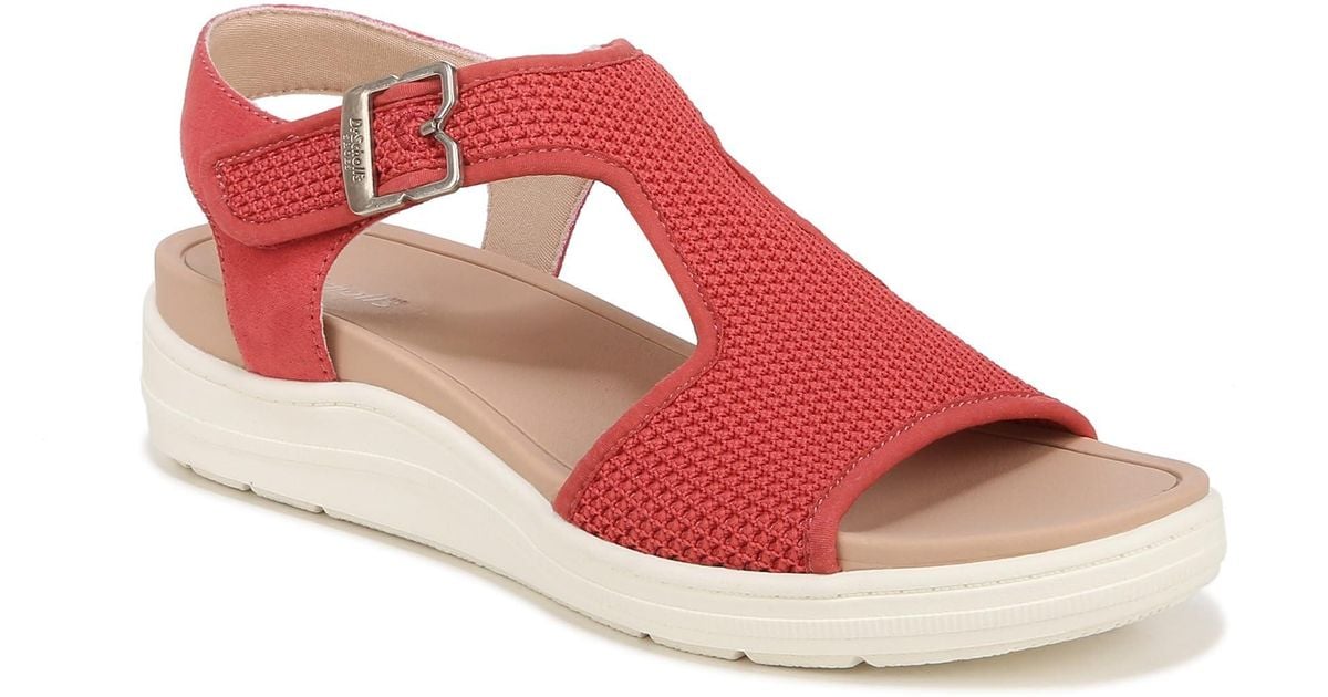 Dr. Scholls Shoes S Time Off Sun Sandal Heritage Red Knit 6 M in Pink ...