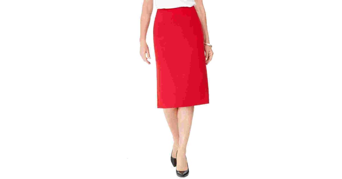 Kasper Plus Size Skirt-fire Red | Lyst