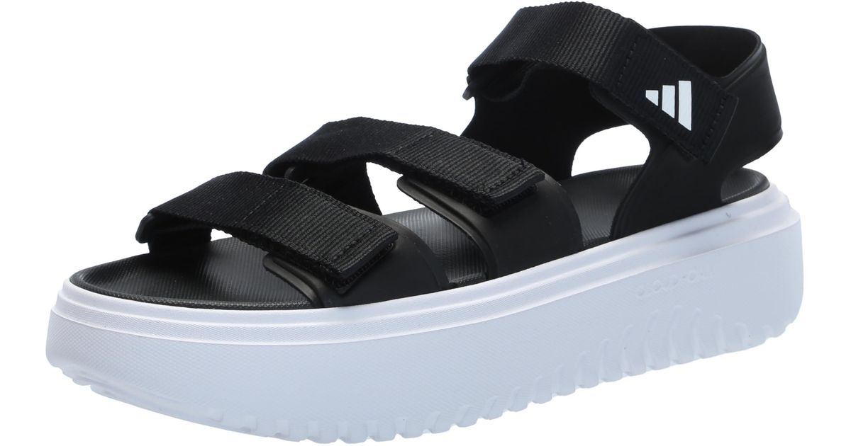 adidas Slyn Slide Sandal in Black | Lyst