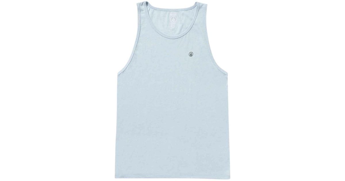 Volcom Solid Heather Tank in Blue for Men | Lyst