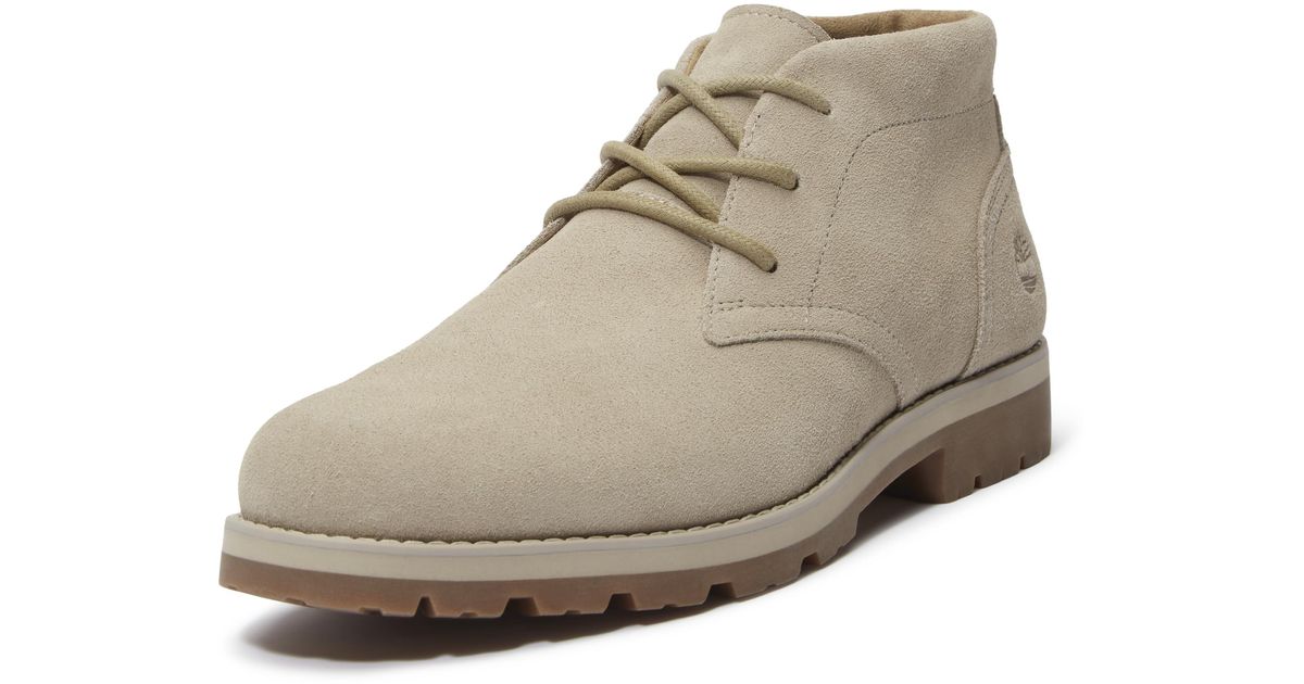 Timberland Britton Square Mid Lace-up Boot in Natural for Men | Lyst