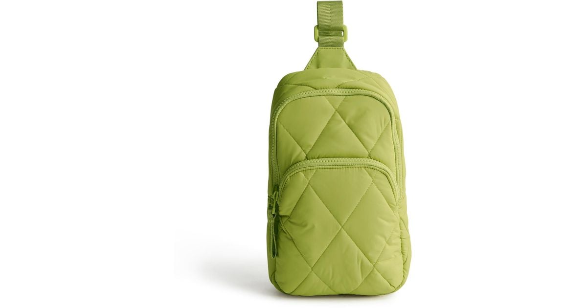 Vera Bradley Featherweight Lorman Sling Backpack in Green | Lyst