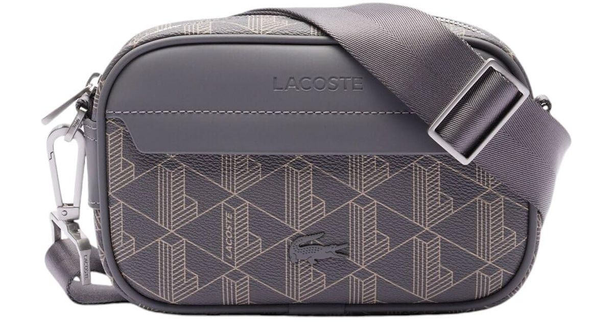 Lacoste S The Blend Small Monogram Crossbody Bag in Red for Men | Lyst