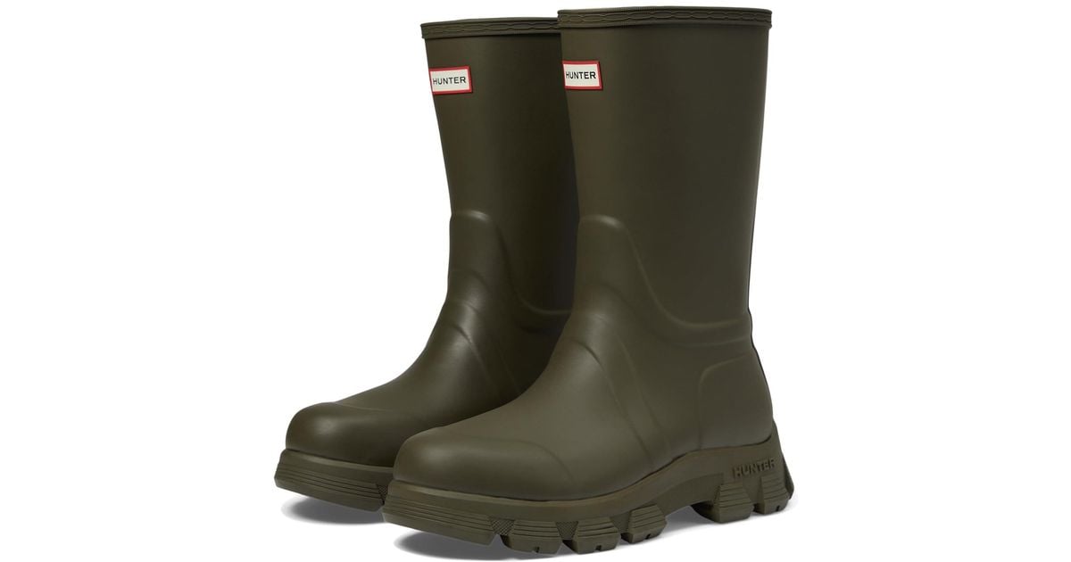 HUNTER Micah Rain Boot in Green | Lyst