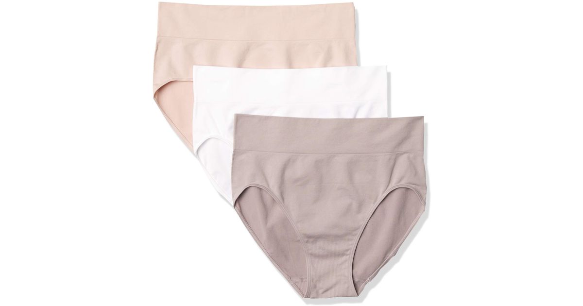 Hanes Smoothing Seamless Hi Cut Brief 3 Pack Lyst