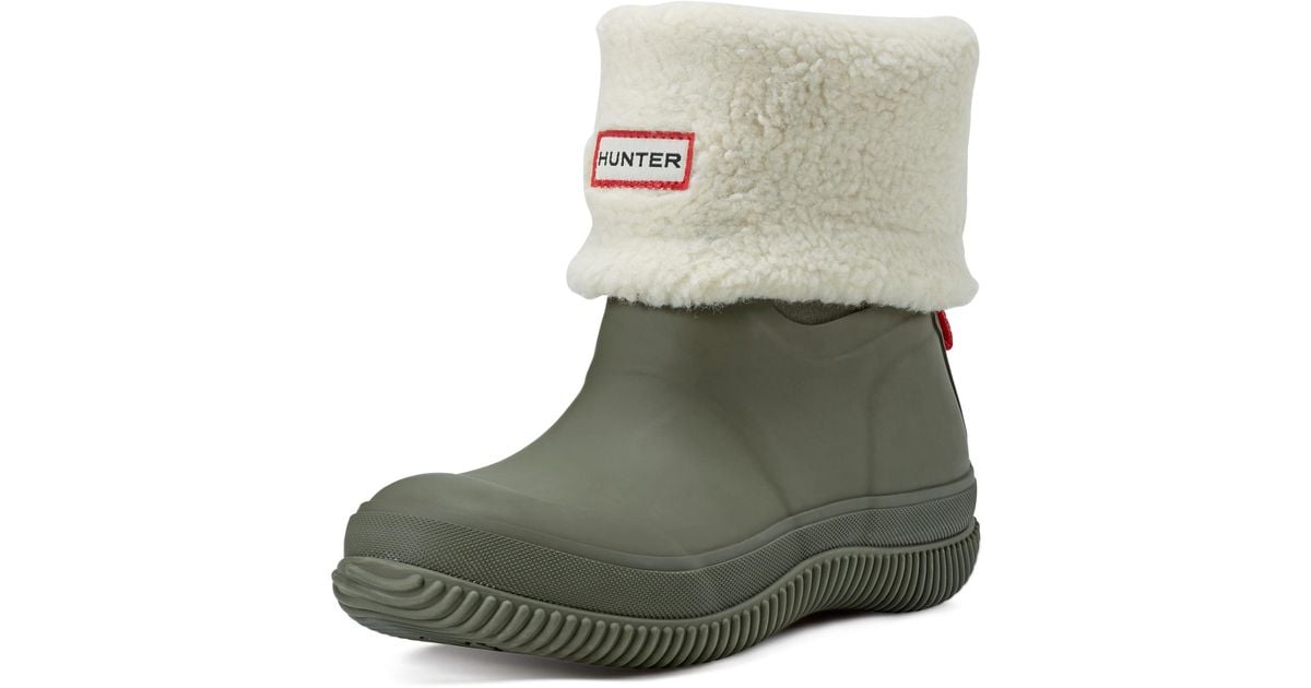 HUNTER Thunor Waterproof Rain Boot in Green | Lyst