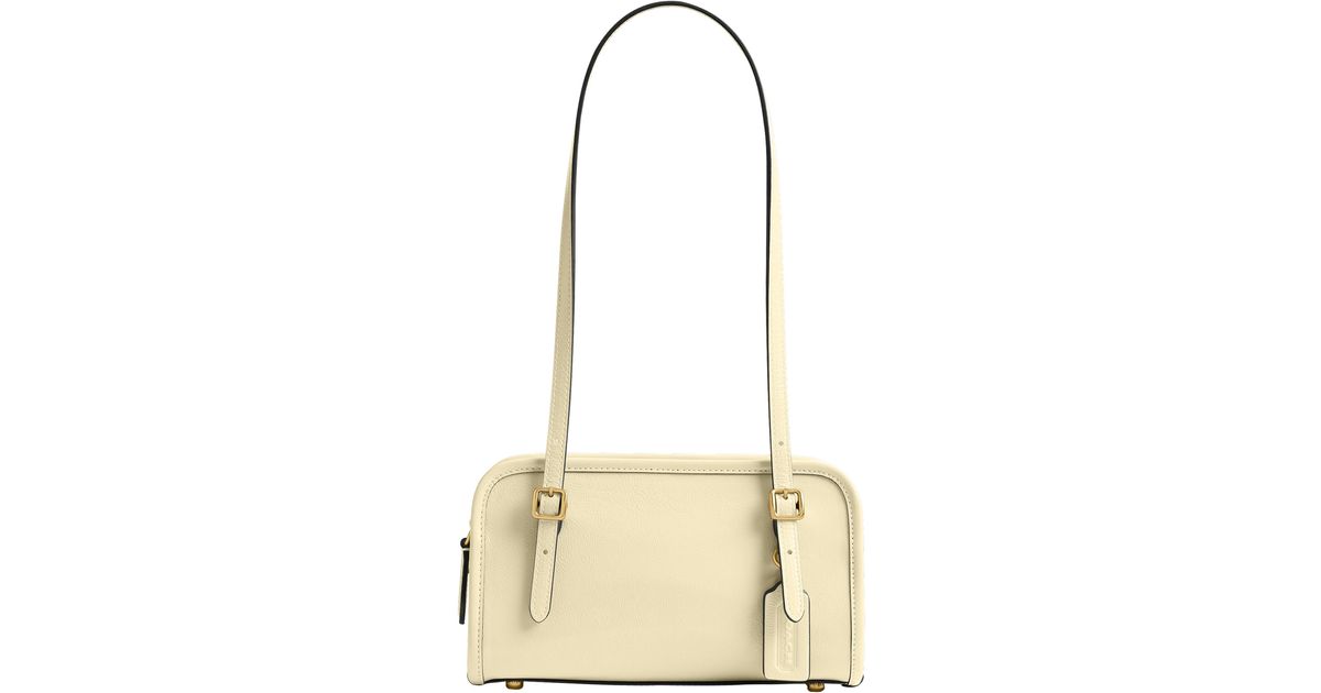 COACH Crinkle Patent Swing Zip Bag 20 in Metallic | Lyst
