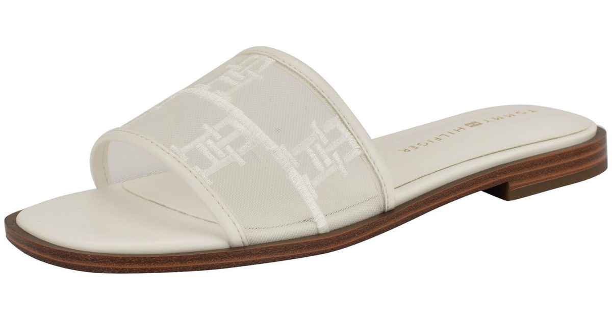 Tommy Hilfiger Tesia White Mesh Logo 7 Medium | Lyst