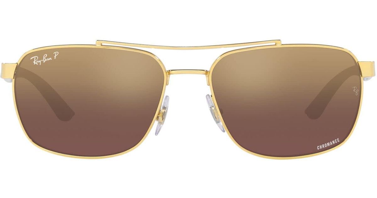 Ray-Ban Rb3701 Liteforce Rectangular Sunglasses in Black | Lyst