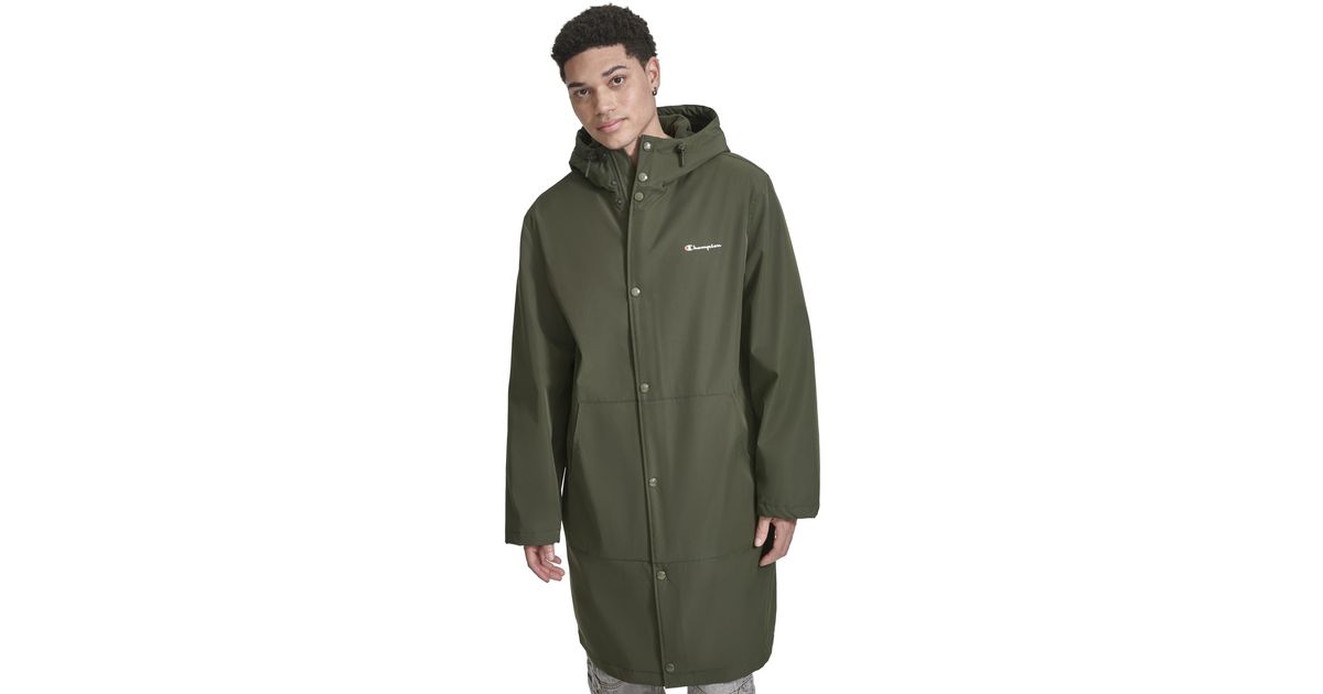 Champion Full Length Stadium Jacket With Fleece Lining in Green for Men ...