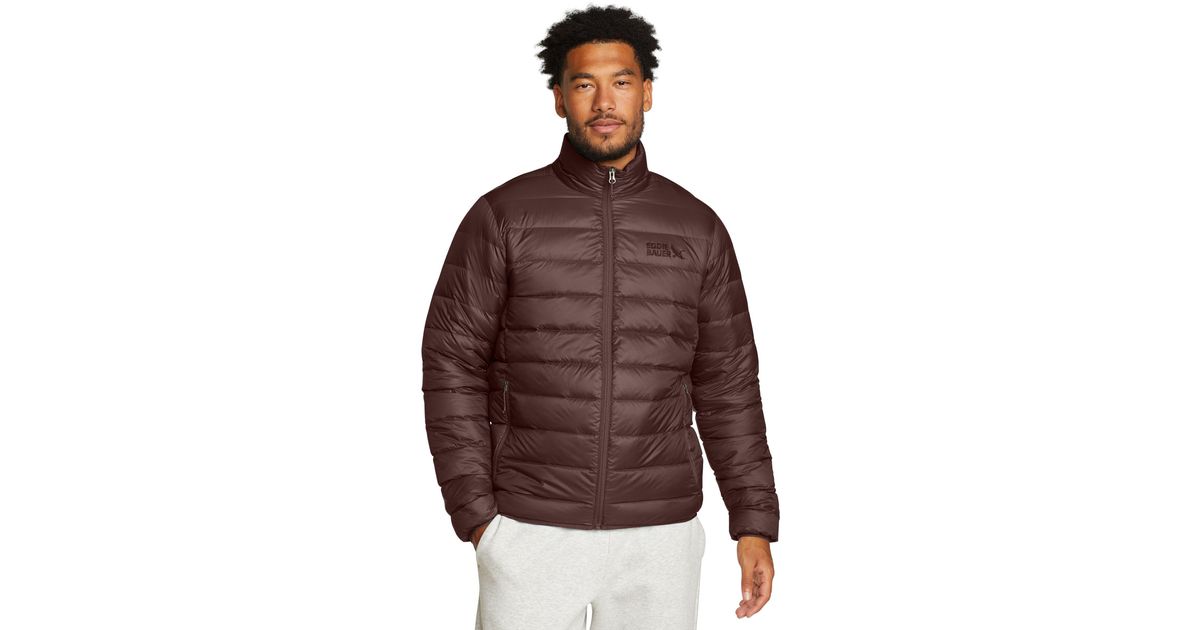 Eddie Bauer Cirruslite Down Jacket in Brown for Men | Lyst