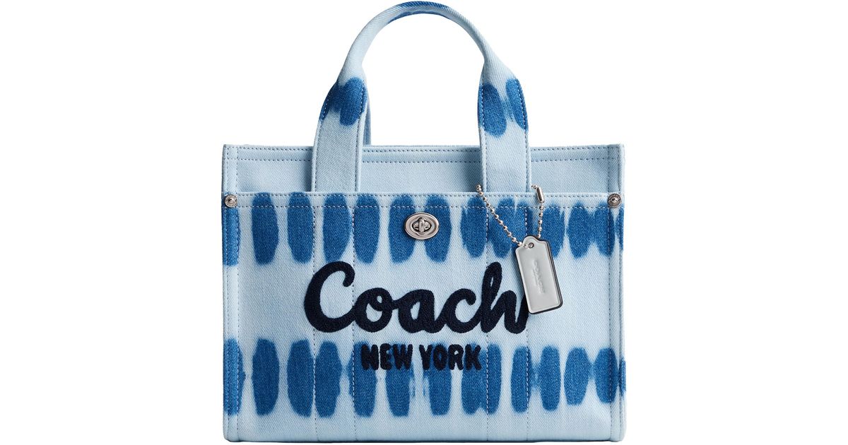 COACH Cargo Tote 26 in Blue | Lyst