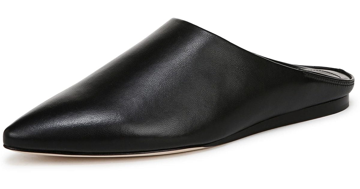 Vince S Cay Mule Black Leather 6 M | Lyst