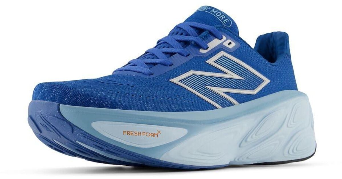 New Balance Fresh Foam X More V5 Running Shoe in Blue for Men | Lyst UK