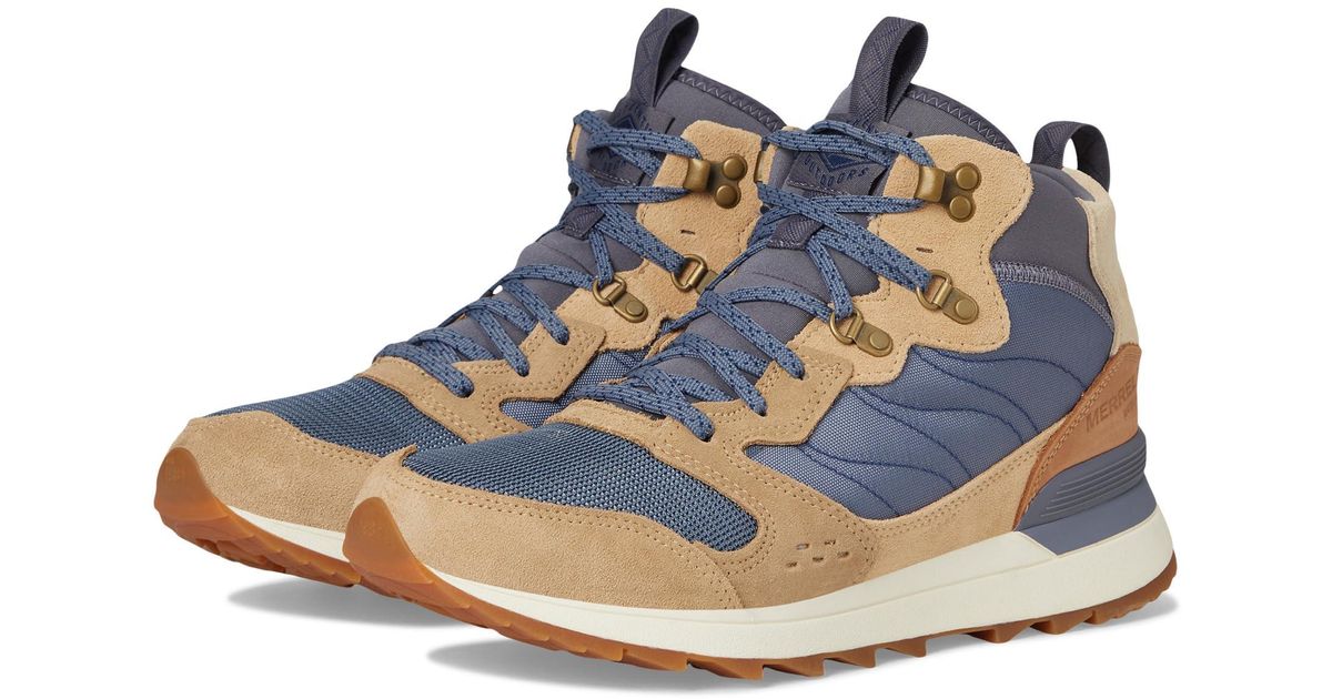Merrell Alpine 83 Snkr Recraft Mid Wp Hiking Boot in Blue for Men | Lyst UK