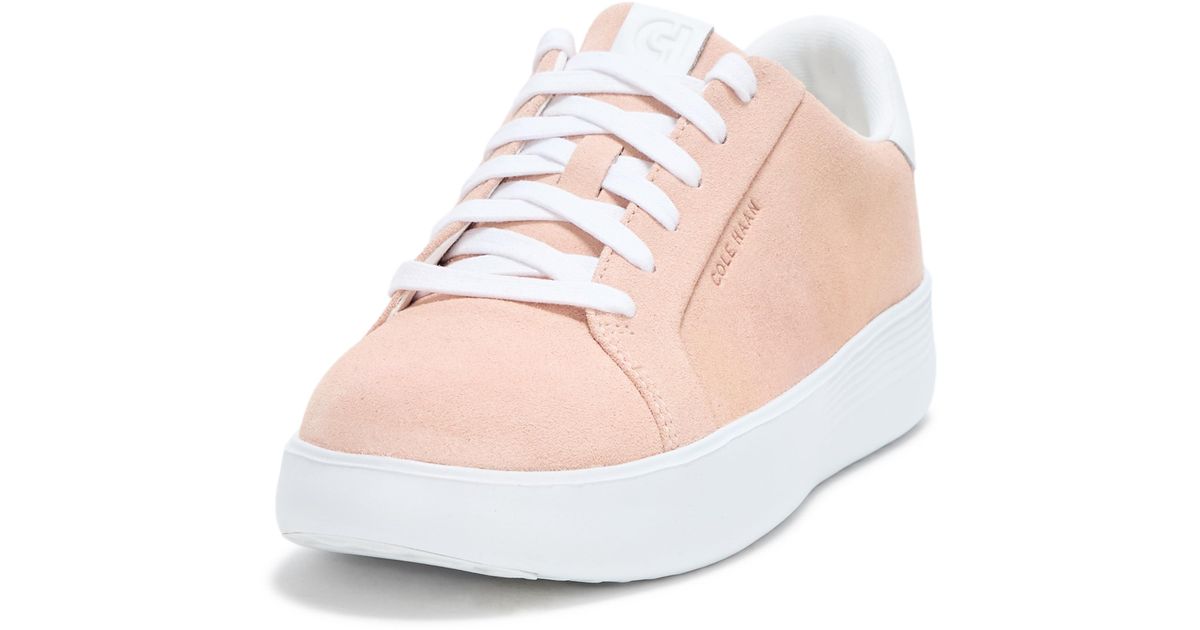 Cole Haan Grand Crosscourt Joy Platform Sneakers in Pink | Lyst