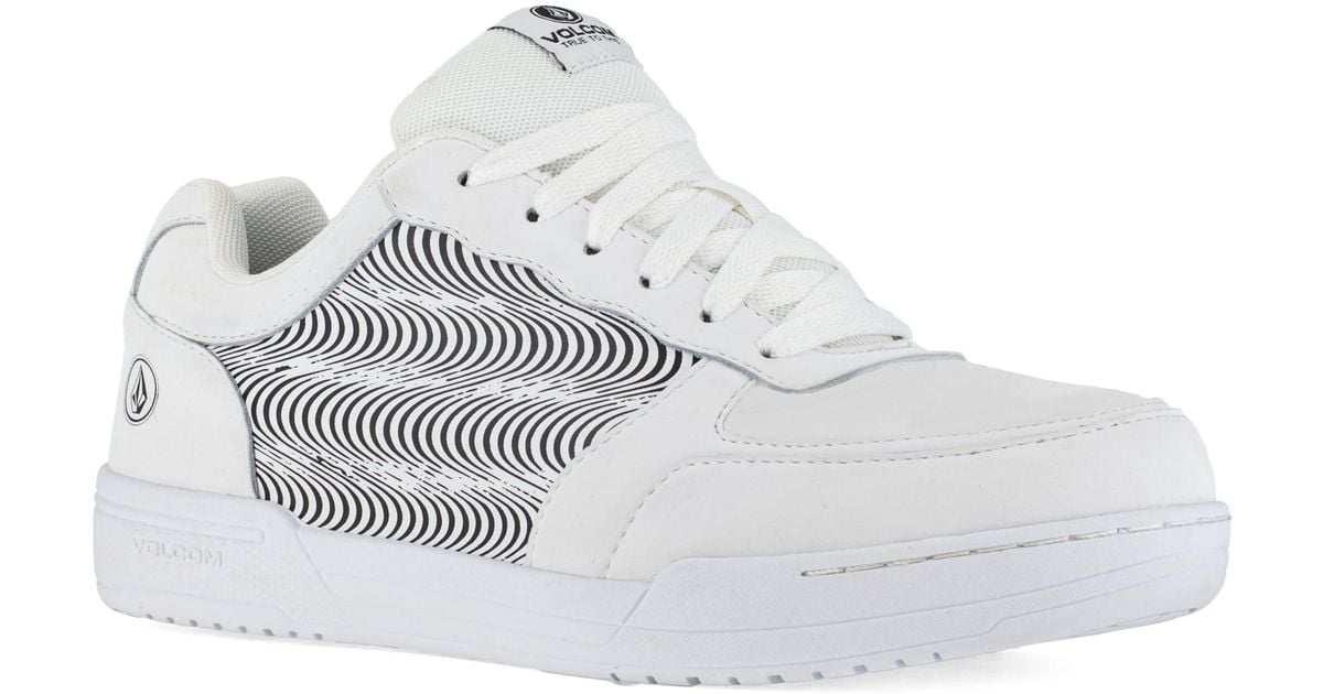Volcom Work Hybrid White And Black Composite Toe Shoe for Men | Lyst