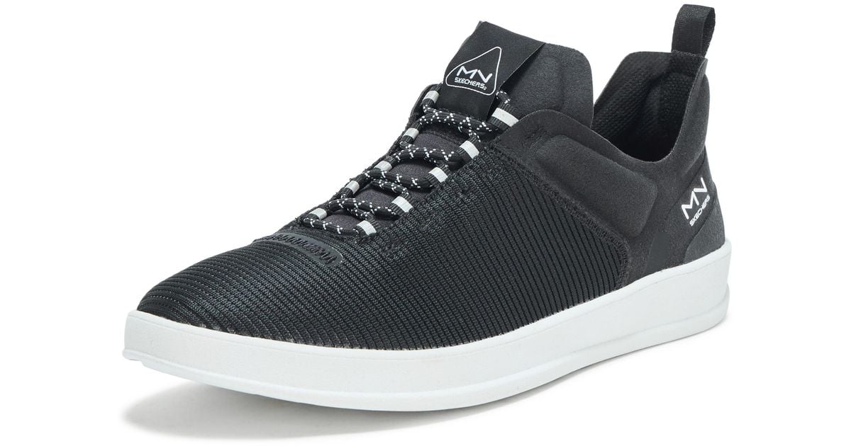 Skechers New Wave Cup-dux Slip-on in Black for Men | Lyst