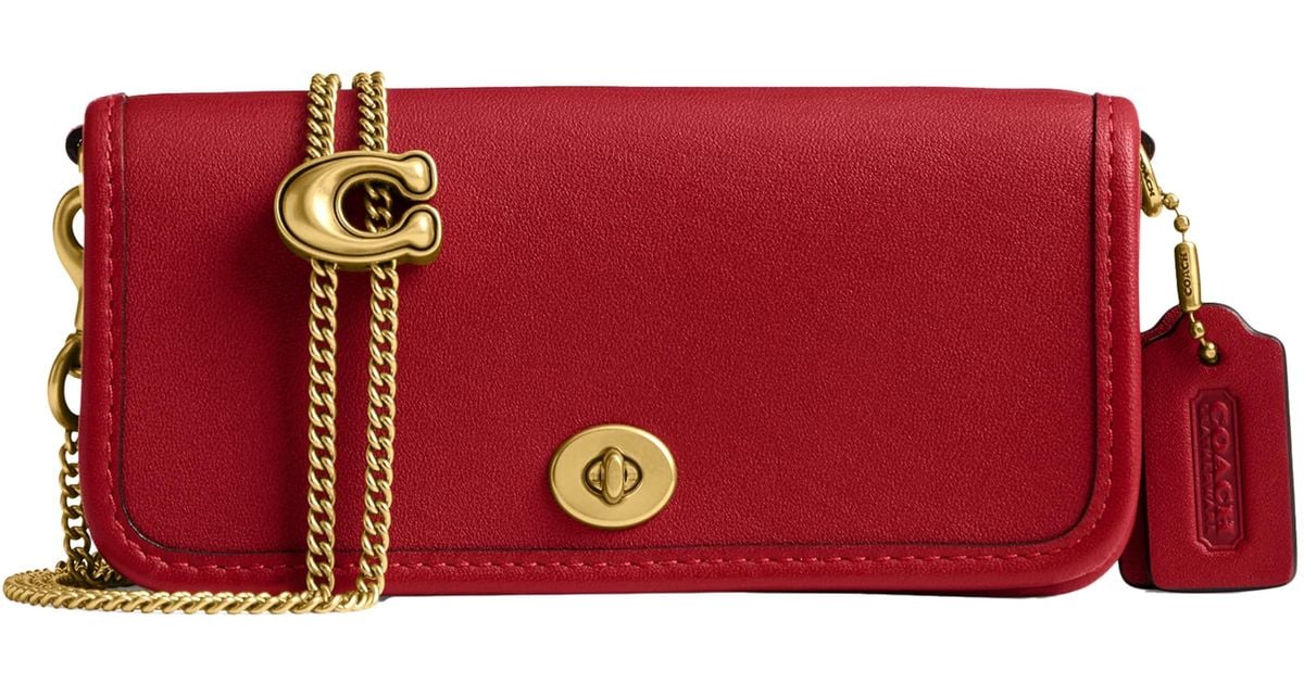 COACH Dinky Bag 14 in Red | Lyst