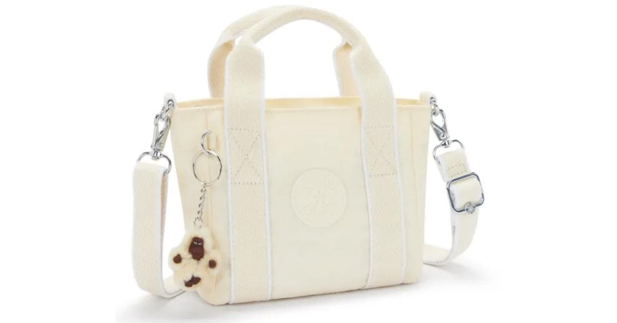 Kipling Jayla Mini Gm Tote Bag in White | Lyst