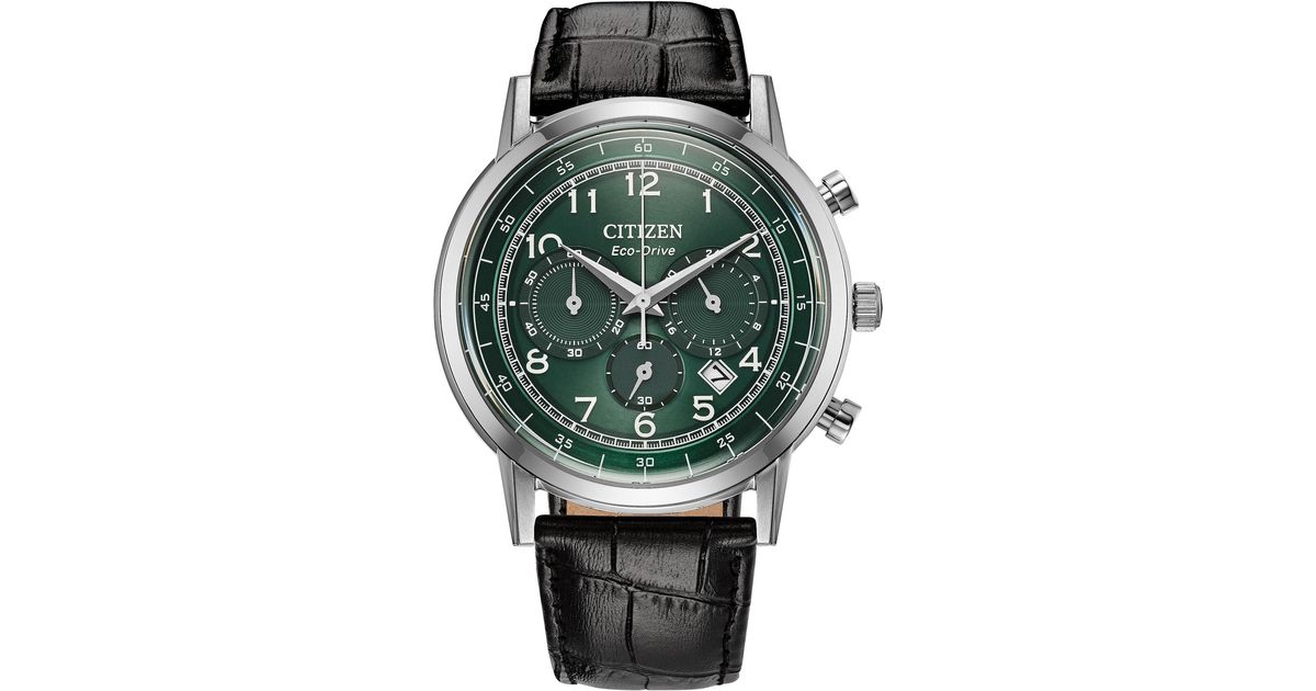 Citizen Eco-drive Dress Classic Watch in Green for Men | Lyst