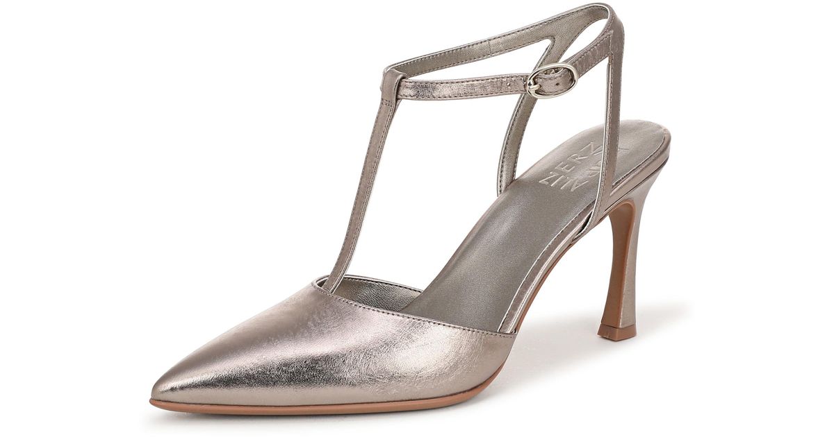 Naturalizer Astrid Pump Patina Pewter Leather 6 W in Natural | Lyst