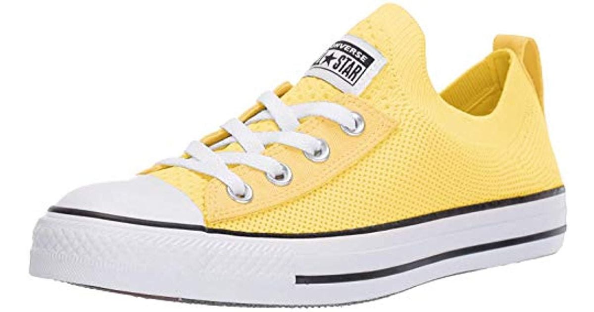 Converse Chuck Taylor Shoreline Knit Slip On Sneakers in Yellow | Lyst