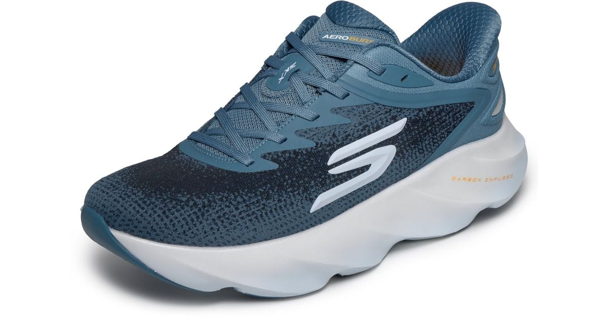 Skechers Aero Burst Hands Free Slip-ins Running Shoe in Blue for Men | Lyst