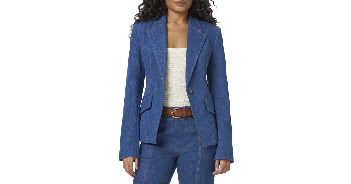 PAIGE Candace Blazer in Blue | Lyst