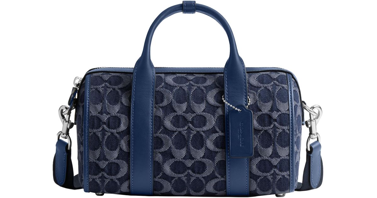 COACH Gotham Duffle 24 In Signature Denim in Blue for Men | Lyst