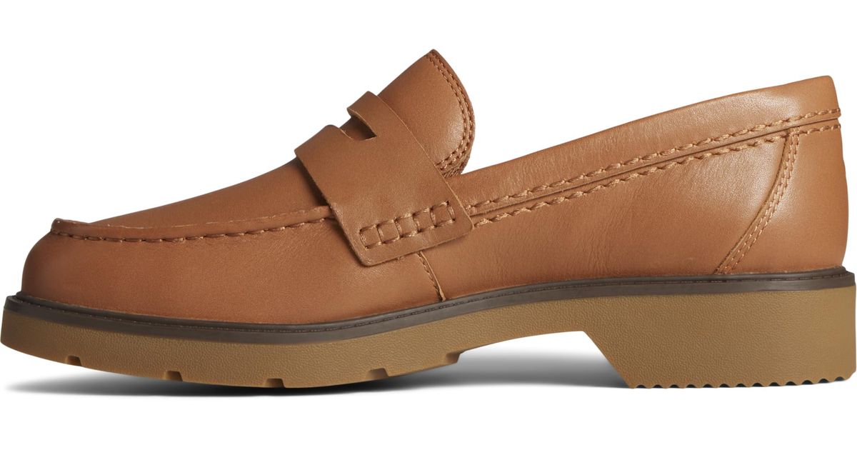 Sperry Top-Sider Wells Penny Loafer in Black | Lyst