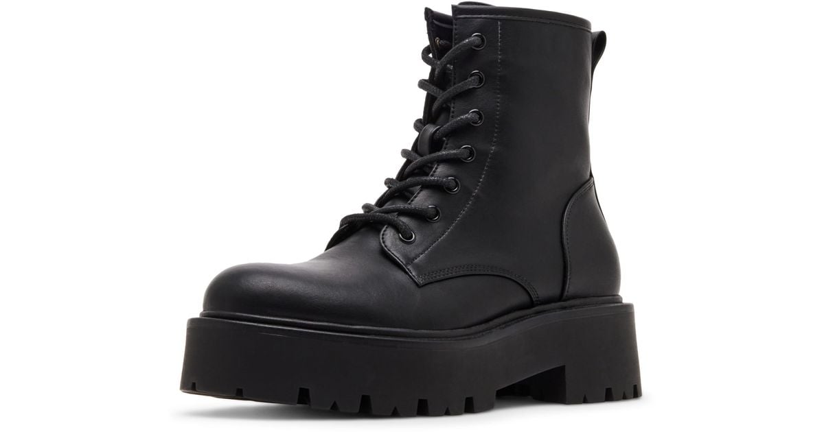 Madden Girl Chant Combat Boot in Black | Lyst