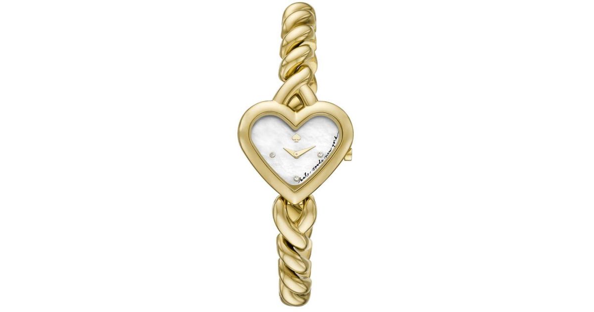 Kate Spade Monroe Twist Gold-tone Stainless Steel Bracelet Watch in ...