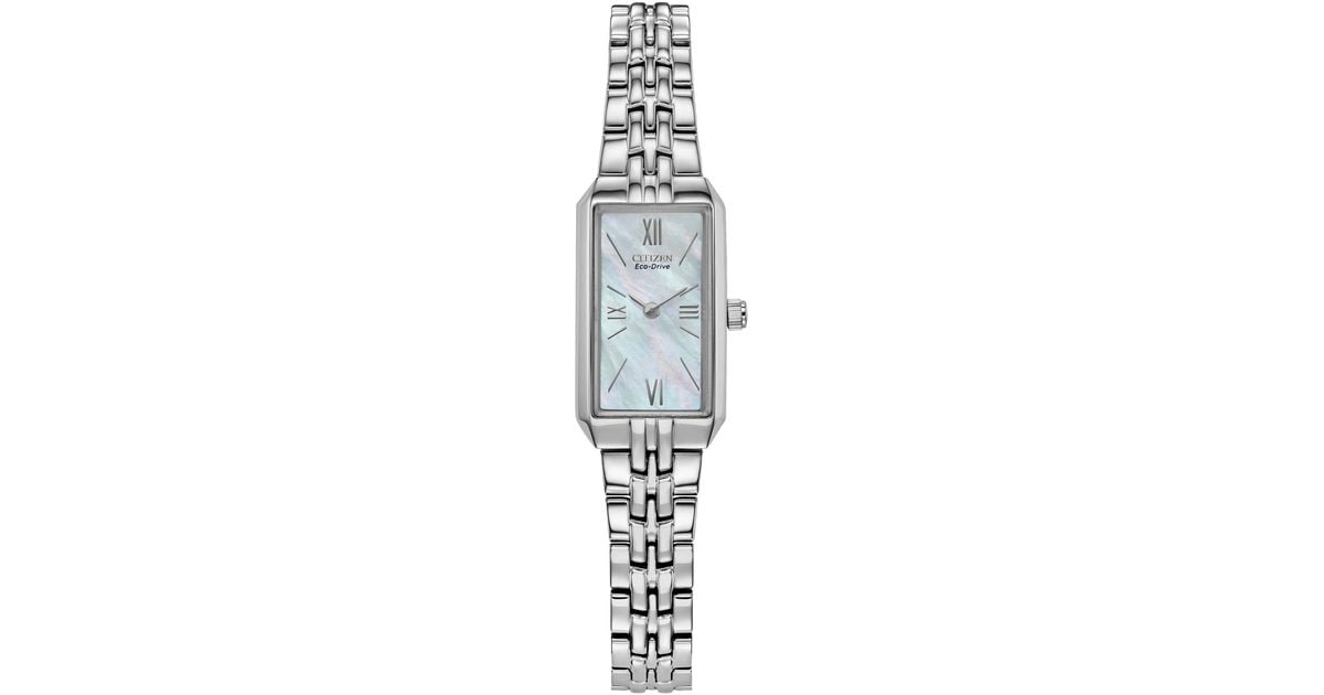Citizen Ladies' Eco-drive Classic Dress Corso Stainless Steel Rectangle ...