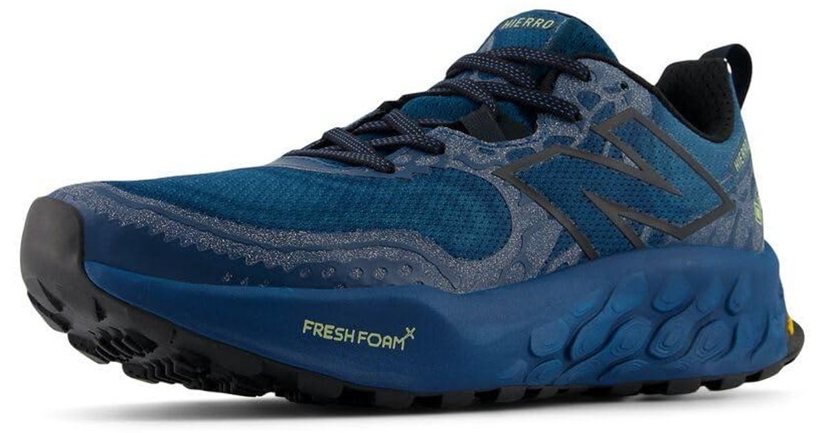 New Balance Fresh Foam X Hierro V8 Gore-tex Trail Running Shoe in Blue ...
