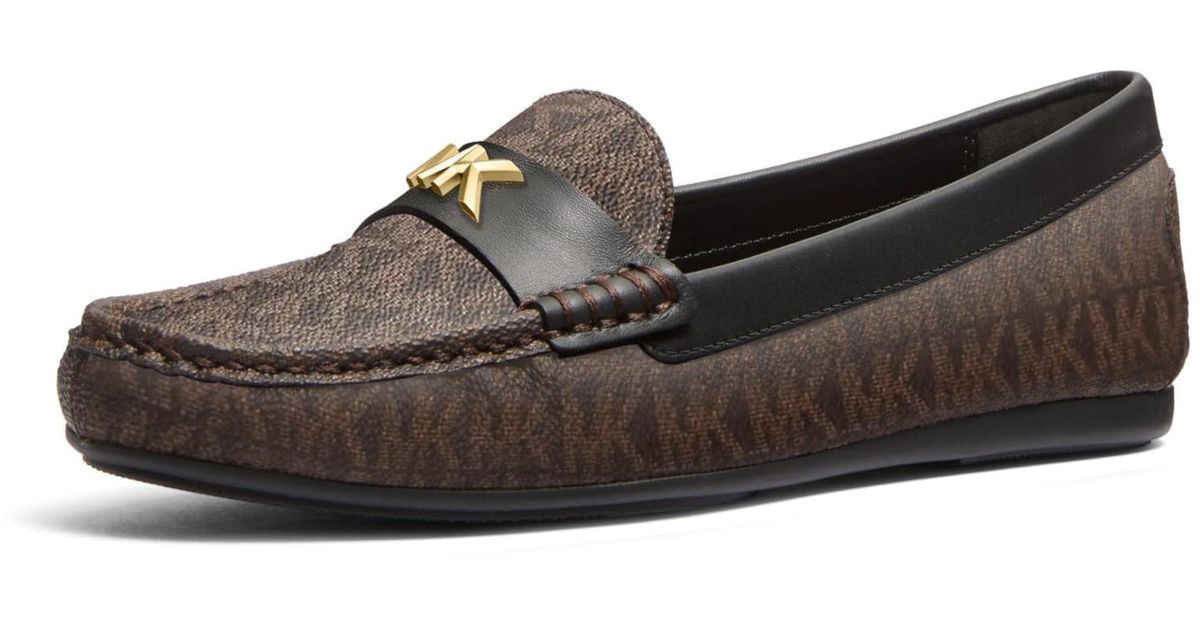 Michael Kors Melanie Moccasin in White | Lyst UK