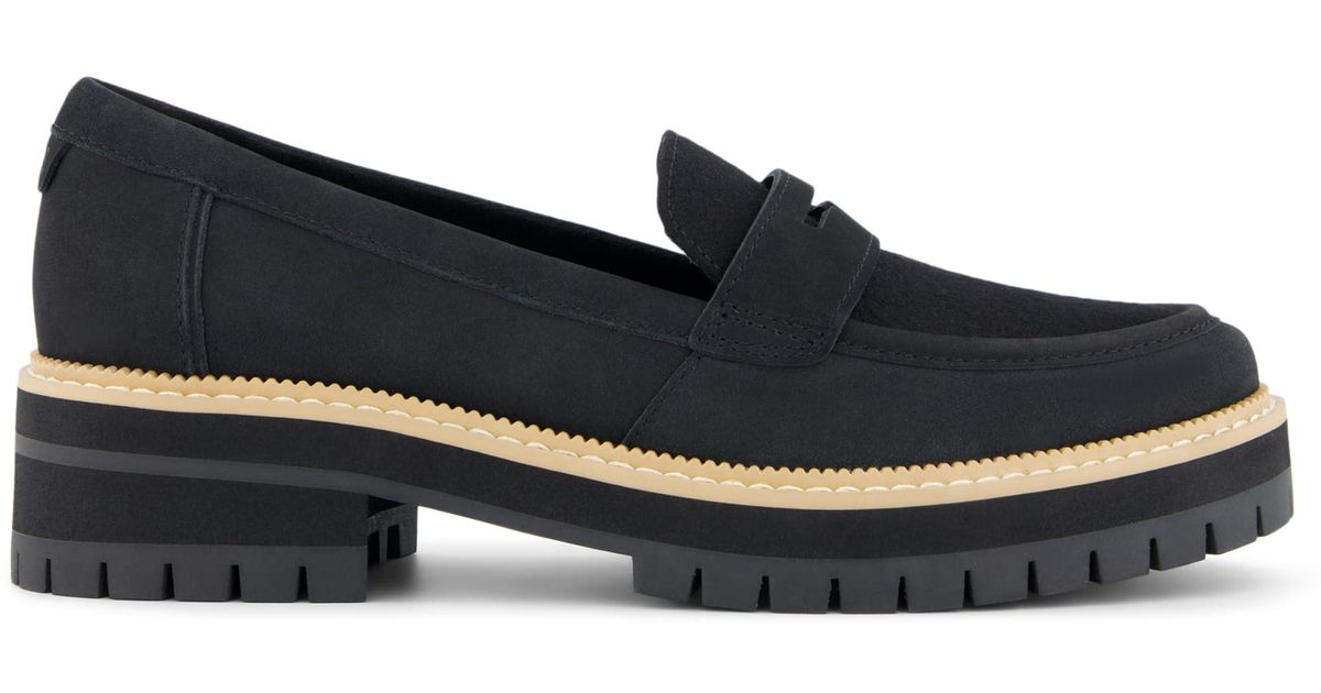 TOMS Cara Loafer in Black | Lyst
