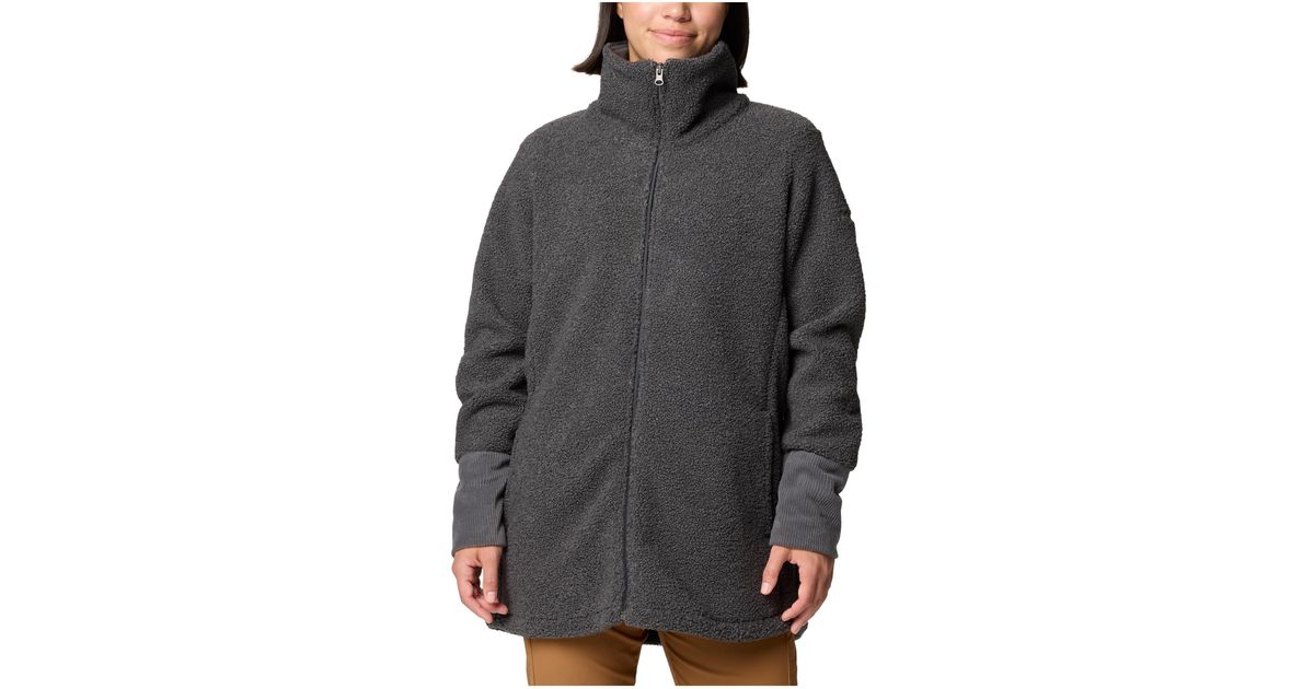 Columbia Blue Point Creek Fleece Full Zip in Gray | Lyst