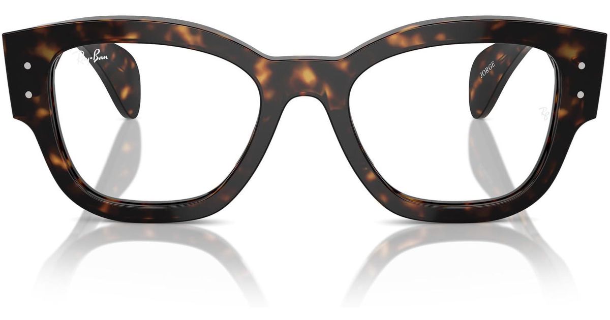 Ray-Ban Rx7681v Jorge Square Prescription Eyewear Frames in Black | Lyst