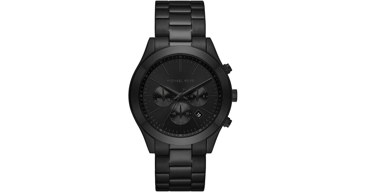 Michael Kors Mk8919 - Slim Runway Chronograph Stainless Steel Watch in ...