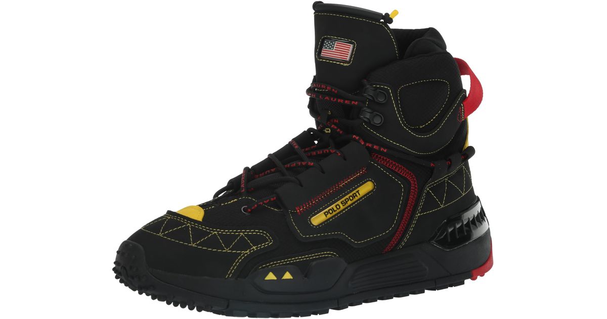 Polo Ralph Lauren S Ps 200 High Sneaker in Black for Men | Lyst