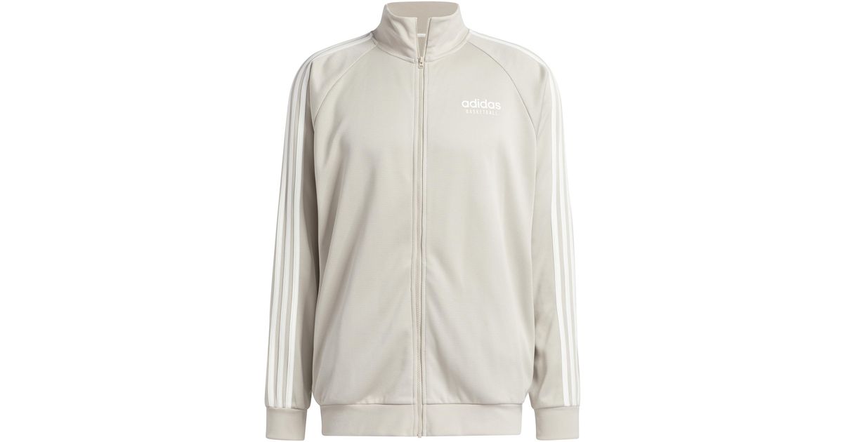 adidas Originals Mens Basketball Select Jacket Wonder Beige Medium in ...
