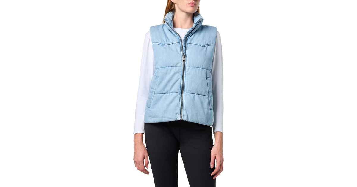 Levi's Western Puffer Vest in Blue | Lyst