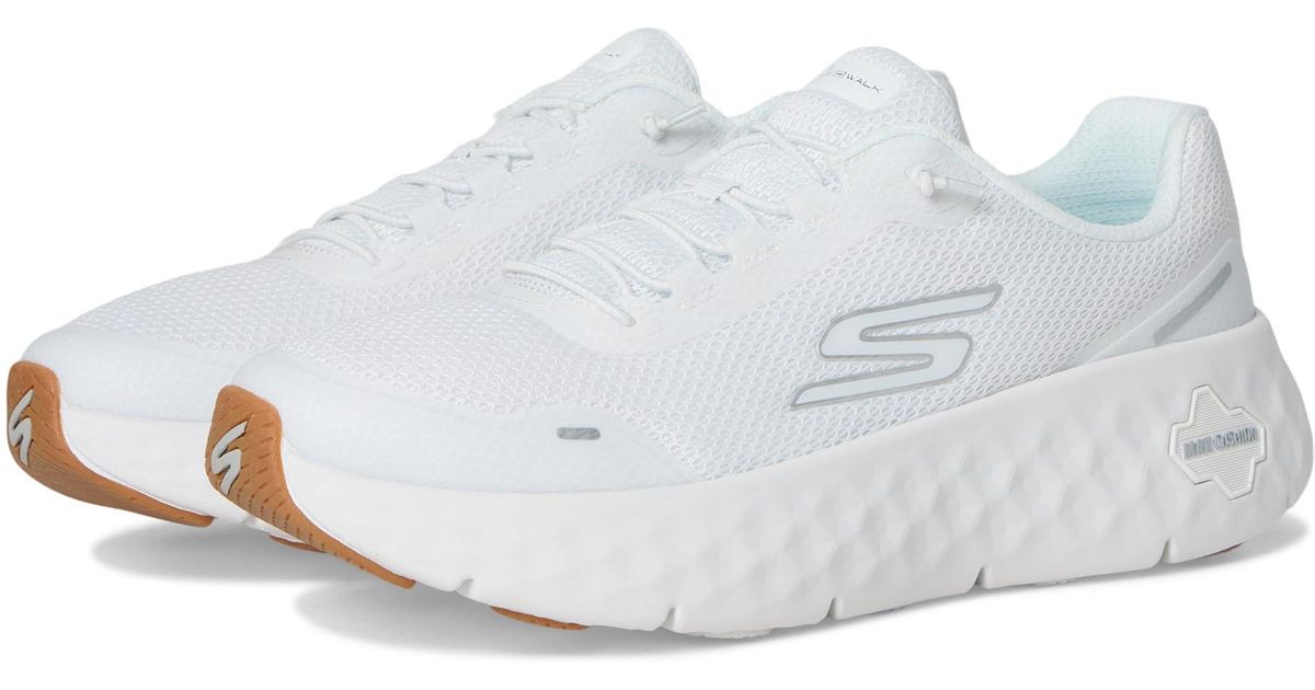 Skechers Go Walk Max Cushioning Flex Sneaker in White | Lyst