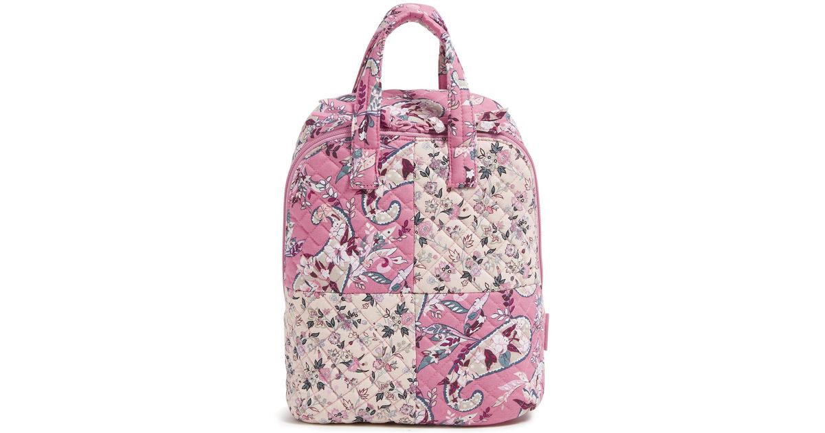 Vera Bradley Cotton Mini Totepack Backpack in Pink | Lyst