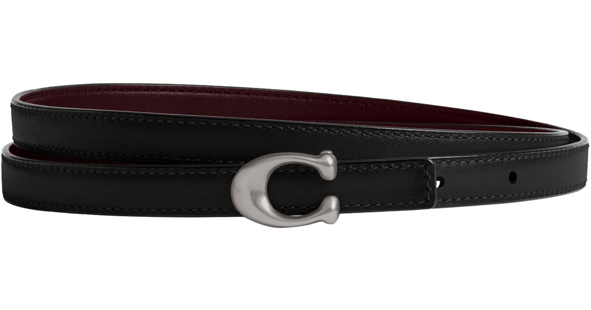 COACH 13mm Sculpted C Reversible Belt In Refined Leather | Lyst