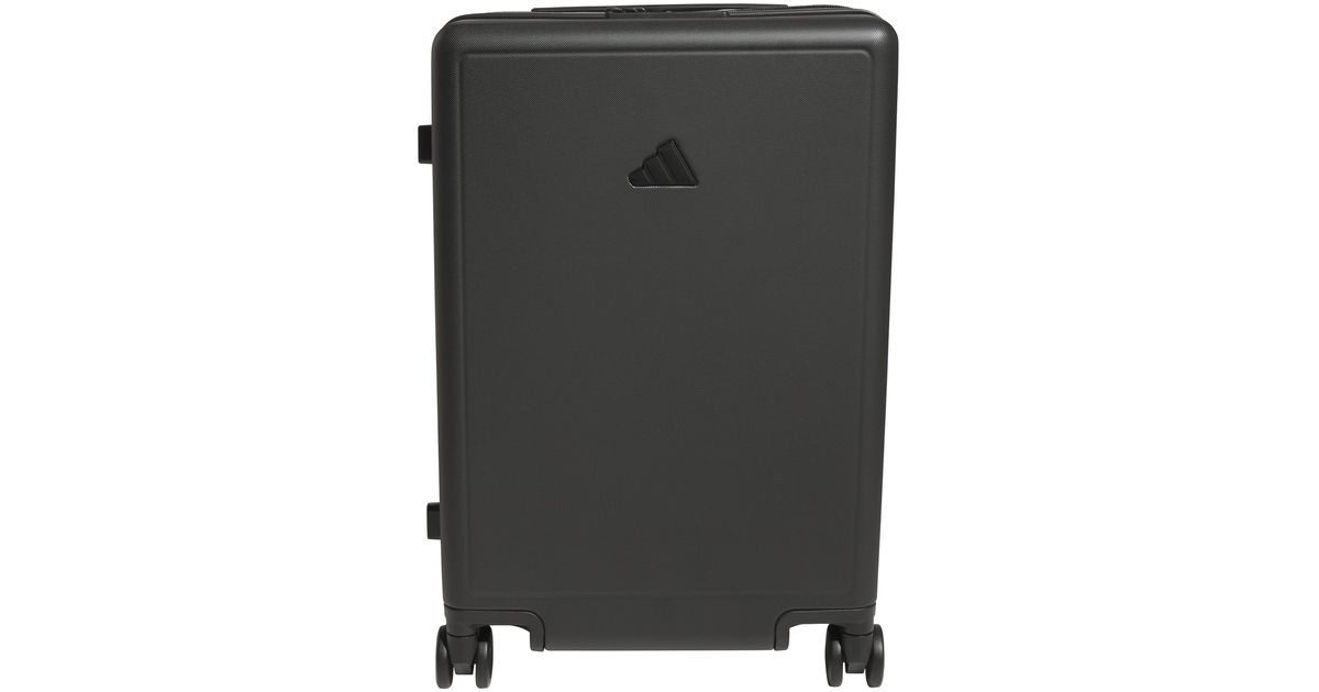 adidas Three-stripe Spinner Carry-on Wheel Bag in Black | Lyst